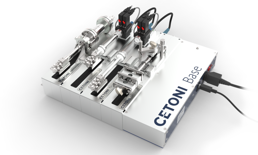Base module for CETONI syringe pumps, stirrer modules and I / O