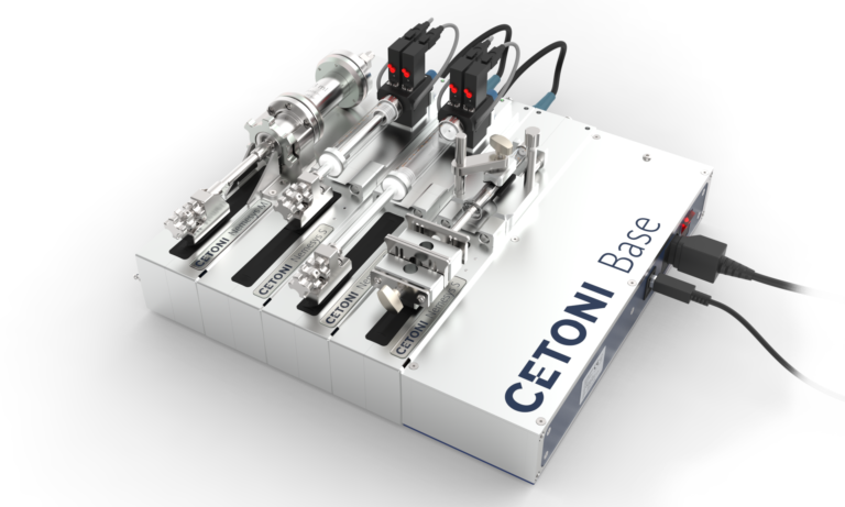 Base module for CETONI syringe pumps, stirrer modules and I / O